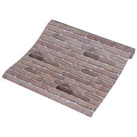 China Vinyl Adhesive Stone Brick Wallpaper Modern 3D Design for Home Decor Vintage Style for sale