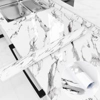 China Glossy Marble Gold PVC Self-Adhesive Film for Furniture and Interior Decoration for Living Room for sale
