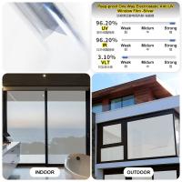 China No Glue Electrostatic Adhesive Solar Reflective Decorative Tinted Film Window Glass Privacy Protection with Heat Insulation for sale
