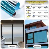 China No Glue Electrostatic Adhesive Solar Reflective Decorative Tinted Film Window Glass Privacy Protection with Heat Insulation for sale
