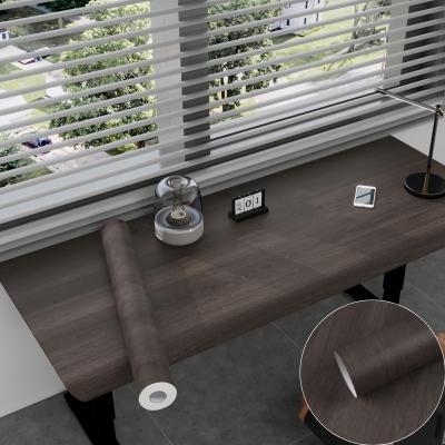 China Moisture-Proof Wood Grain Wallpaper Self-Adhesive PVC Roll for sale