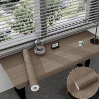China Moisture-Proof Wood Grain Wallpaper Self-Adhesive PVC Roll for sale