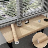 China Modern Wood Grain PVC Wallpaper Self-Adhesive Moisture-Proof for sale