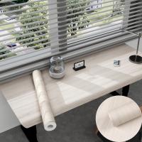 China Self-Adhesive PVC Wood Grain Wallpaper Waterproof Brown for sale