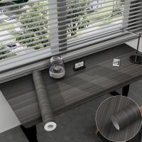 China Modern Brown PVC Wood Grain Wallpaper Self-Adhesive Waterproof for sale