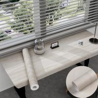 China Modern Brown PVC Wood Grain Wallpaper Self-Adhesive Waterproof for sale