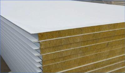 China Customizable Thicknesses Rock Wool Cleanroom Wall Panel Fire Resistance for sale