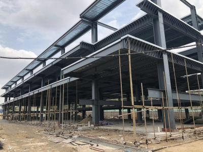China Fire Resistant Modular Steel Frame Construction Office High Safety Anti Wind for sale
