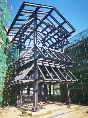 China Custom Structural Asymmetrical Primary Steel Frame For Irregular Architectural Layouts for sale