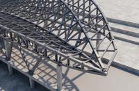 China Custom Special Shaped Bracing Steel Frame Structural System For Architectural Projects for sale