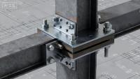 China Q355B Steel Semi Rigid Beam Column Connection Joint For Frame Brace Structural Systems for sale