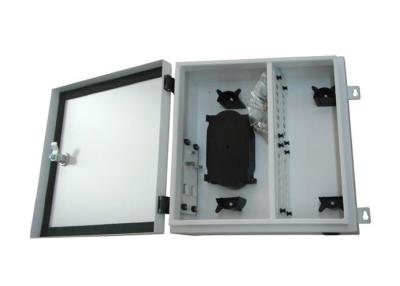 China LC FC CATV FTTH Wall Mount Fiber Enclosure IP65 24FO Outdoor Fiber Enclosure for sale