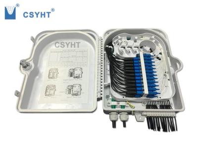 China 24FO fiber optic termination  FTTH box for outdoor pole mounted loaded PLC splitter for sale