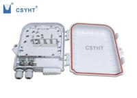 China White Fiber Optic Termination Box 12 Port 206.8x230.8x66.5mm For FTTX Project for sale