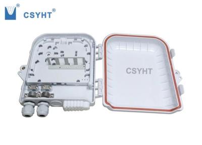 China White Fiber Optic Termination Box 12 Port 206.8x230.8x66.5mm For FTTX Project for sale