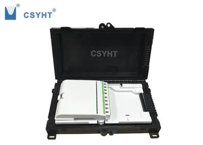 China IP65 PP Plastic FTTP Box Loaded 8 Way PLC Splitter And SC Fiber Optic Adapter for sale