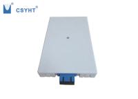 China Wall Mounted FTTH Distribution Box 2 Port Loaded 1 SC Duplex Adapter ABS Plastic for sale