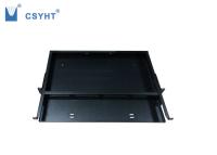 China Black MPO 19 Fiber Optic Patch Panel High Capacity With 4pcs MPO Cassette for sale