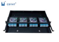 China MPO Cassette 12FO 19'' Rack Mount Panel 96 Fibers for sale