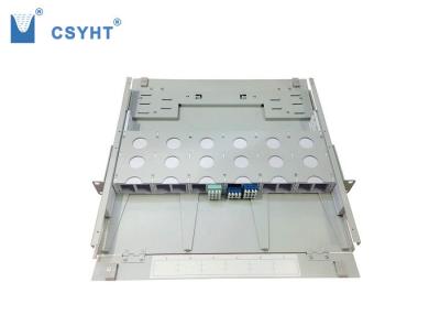 China 144FO Fiber Optic Patch Panel Loaded 6pcs MPO Modules For 19 Inch Cabinet for sale