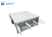 China Aluminum Fiber Optic Patch Panel , Small Fiber Patch Panel LC Quad Adapter for sale