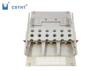 China Aluminum Fiber Optic Patch Panel , Small Fiber Patch Panel LC Quad Adapter for sale