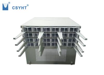 China 19inch MPO fiber optic chassis for 576 fibers distribution in fiber optic cabinet for sale