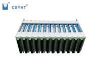 China 19 Inch FTTH Fiber Optic Terminal Box , 144FO Fiber Optic Connection Box Load 12pcs MPO Cassette for sale