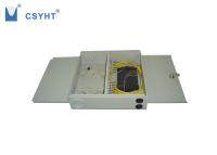 China Cold Roll Steel FTTH Fiber Optic Terminal Box 12 Port Two Door With Lock for sale