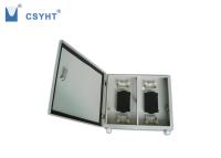 China Metal wall munted fiber optic distribution box 24FO for outdoor using for sale
