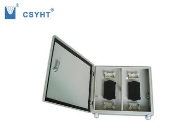 China Metal wall munted fiber optic distribution box 24FO for outdoor using for sale