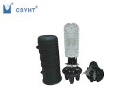 China 4 Cable Port Fiber Dome Closure Waterproof Mechanical Sealing PP Plastic for sale