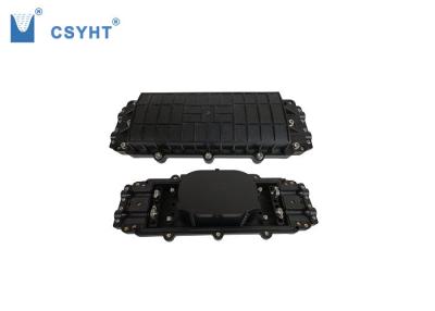 China 144 Fibers Outdoor Fiber Optic Enclosures Inline Type 2 In 2 Out Aerial - Hanged for sale