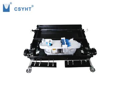 China Aerial Hanged Fiber Optic Cable Joint Box Load PLC 1X8 Splitter And SC Adapter for sale