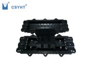 China Black 120FO Fiber Optic Closure , 4 Port Outdoor Fiber Optic Enclosures for sale