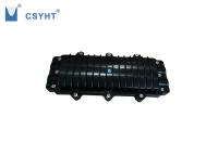 China Black 120FO Fiber Optic Closure , 4 Port Outdoor Fiber Optic Enclosures for sale