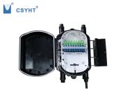 China Small 12 Core Inline Fiber Optic Enclosure With 1 Splice Tray Load Splitter And Adapter for sale