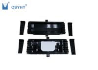 China 24FO / 48FO Fiber Optic Closure , ABS Plastic Black Fiber Optic Joint Box for sale