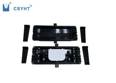 China 24FO / 48FO Fiber Optic Closure , ABS Plastic Black Fiber Optic Joint Box for sale