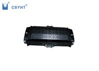 China 24FO / 48FO Fiber Optic Closure , ABS Plastic Black Fiber Optic Joint Box for sale