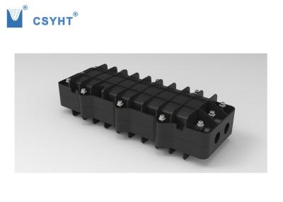 China Inline Type 96FO Fiber Optic Closure 4 Cable Port 2 In 2 Out Made By PP Plastic for sale