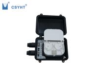 China FTTB Plastic 24f Horizantal Fiber Optic INLINE BLACK COLOR ENClosure ABS for sale