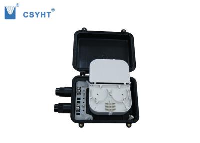 China Mini Outdoor Fiber Enclosure 2 / 3 Port With Fixing Cable Strengthen Core Parts for sale