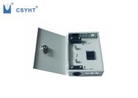 China Small Size Metal FTTH Box Load 4pcs SC Simplex Adapter Easy Installation for sale