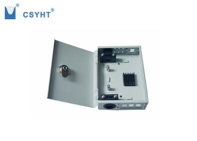 China Small Size Metal FTTH Box Load 4pcs SC Simplex Adapter Easy Installation for sale