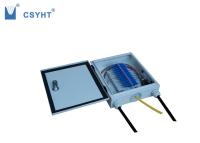 China 12 Port FTTH Fiber Optic Terminal Box Load 12pcs SC Simplex Adapter Outdoor Wall Mounted for sale