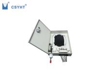 China 12FO / 24FO Metal FTTH Fiber Optic Terminal Box For Fiber Splicing And Connection for sale