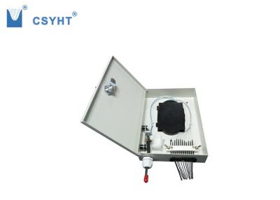 China 12FO / 24FO Metal FTTH Fiber Optic Terminal Box For Fiber Splicing And Connection for sale