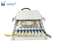 China Plastic drawer fiber optic patch panel 24 port 19inch 1U used in fiber optic cabinet for sale