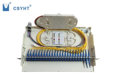 China 19inch 1U fixed type fiber optic patch panel 24 core used in fiber optic cabinet for sale